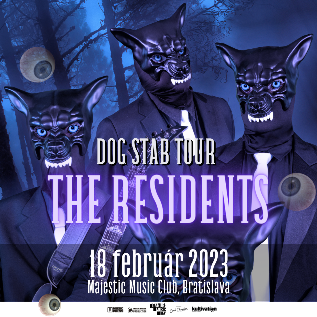 Plagát The Residents v Bratisleve s podpisom - Cool Classics